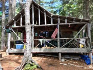 Fishing for landlocked Atlantic salmon on Pierce Pond in Pierce Pond ...